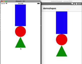 2 Methods for Creating Shapes in NativeScript | NativeScripting