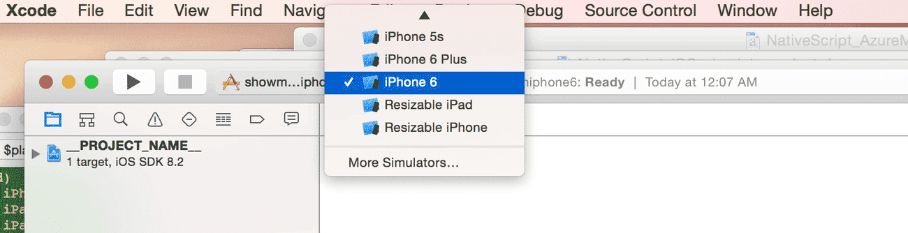 NativeScript - Changing the iOS Simulator Device | NativeScripting NativeScript - Changing the iOS Simulator Device | NativeScripting