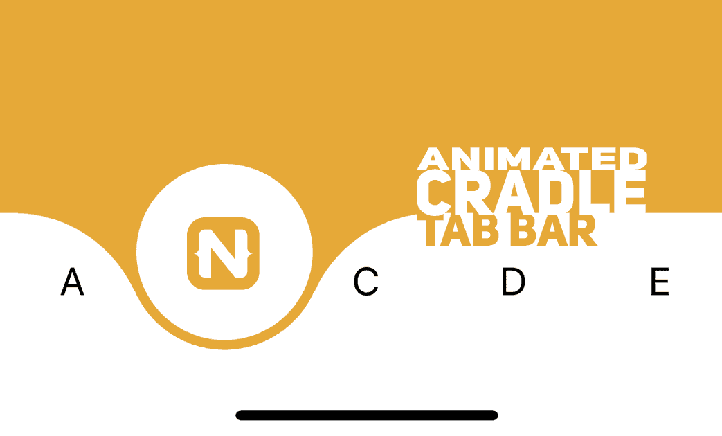 Cradle Tab Bar Animation in NativeScript | NativeScripting