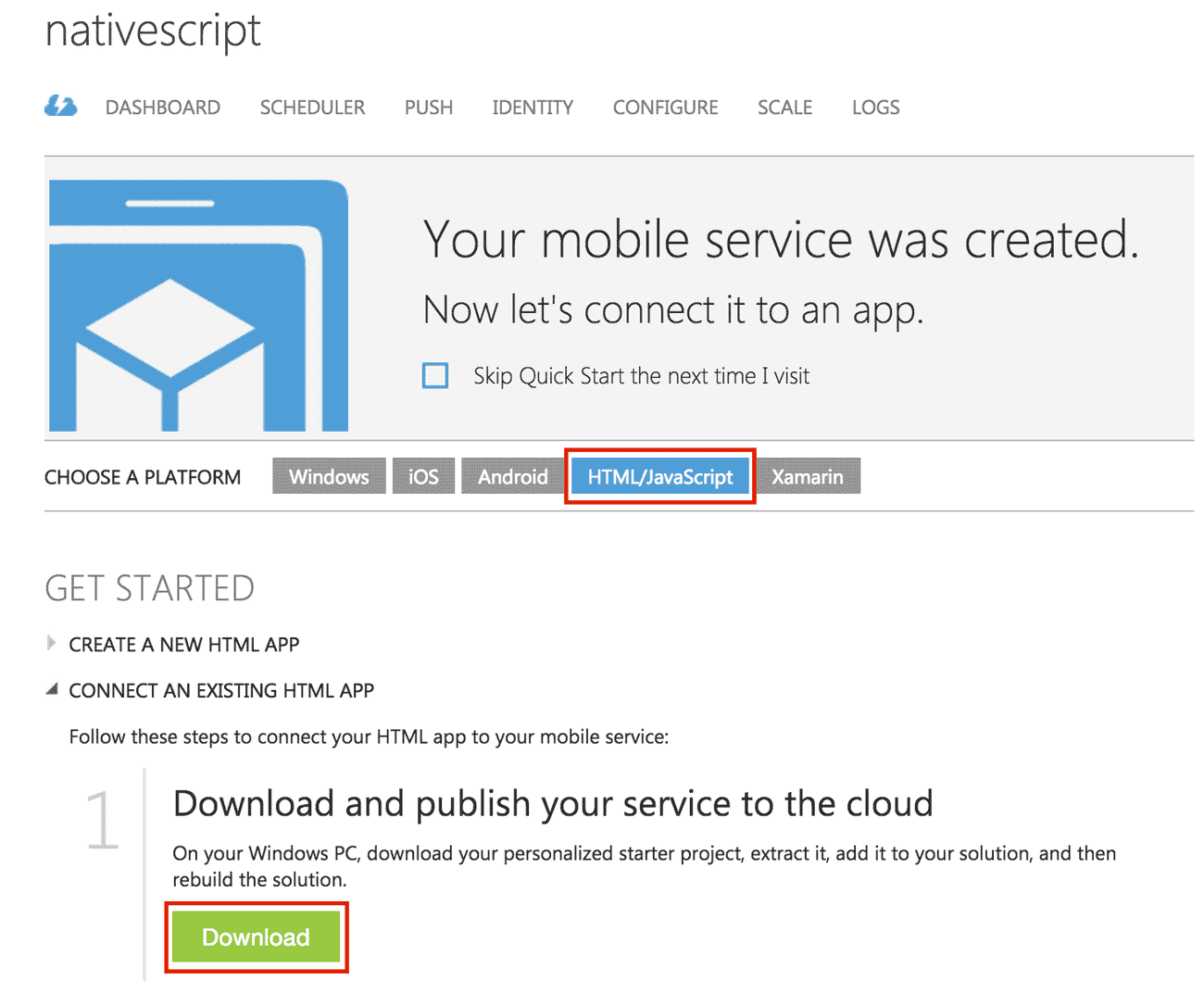 Using NativeScript with Azure Mobile Services | NativeScripting