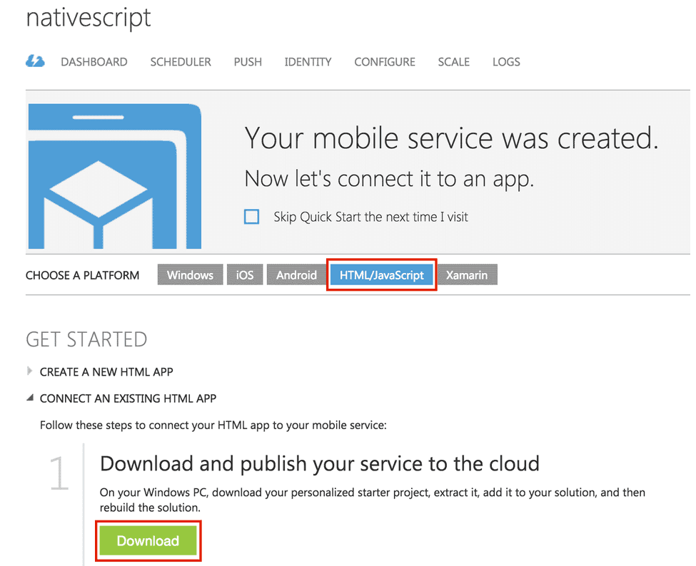 Using NativeScript with Azure Mobile Services | NativeScripting