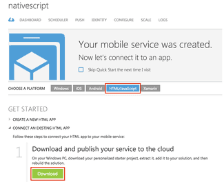 Using NativeScript with Azure Mobile Services | NativeScripting