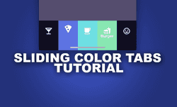 Sliding Colors Tab Bar Animation in NativeScript | NativeScripting